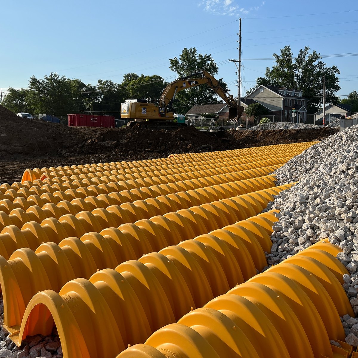 Sanitary and Storm Pipe Installation | Castle Contracting